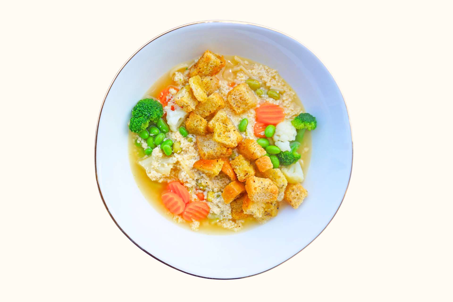 Stracciatella alla romana (italiensk eggsuppe) med grønnsaker | SmudFood